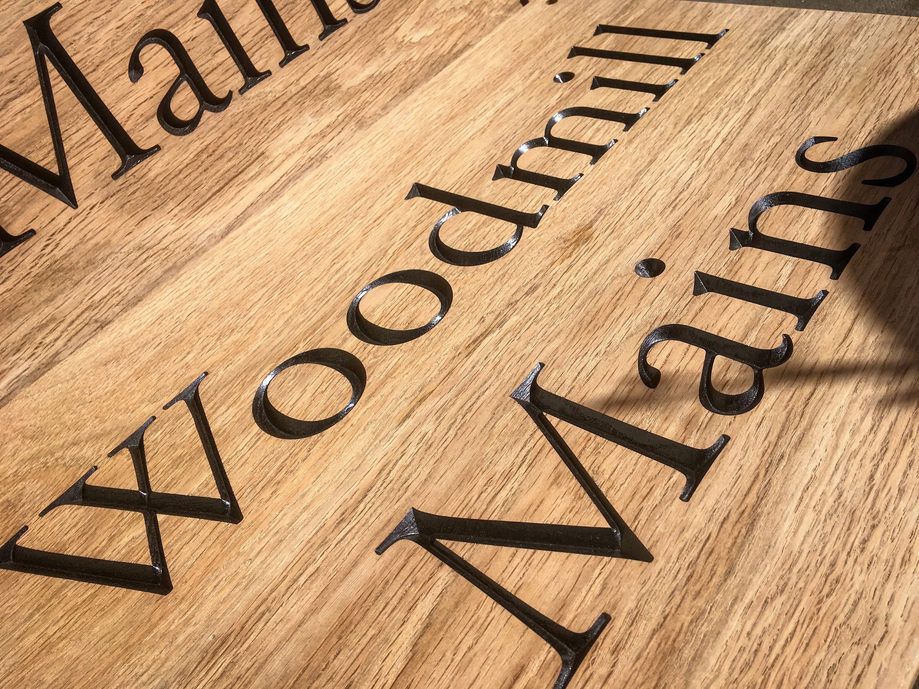 Bespoke Solid Oak Signs - Etsy