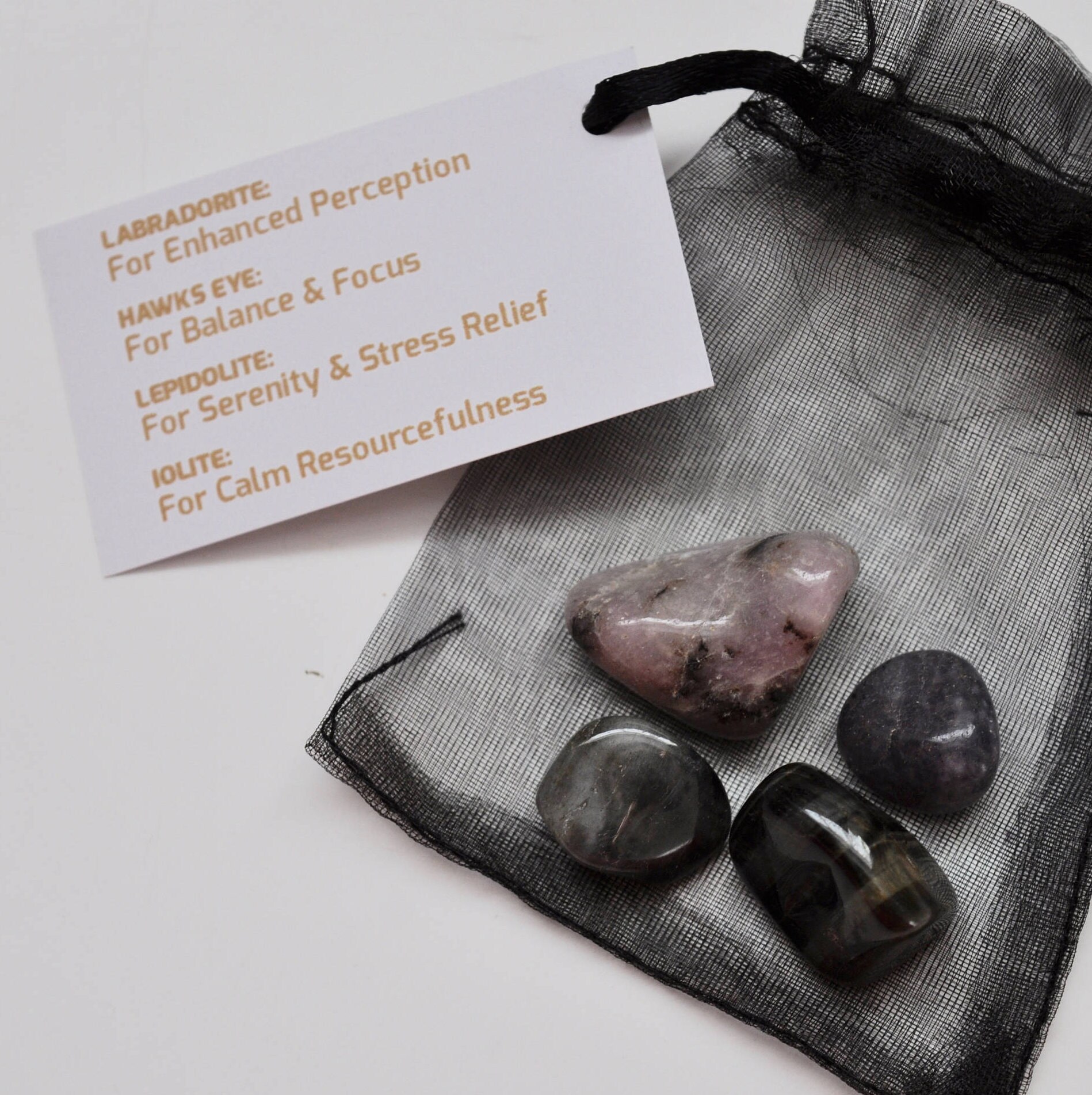 Study & Focus Crystal Set: Meditation Gemstones Gift - Etsy UK