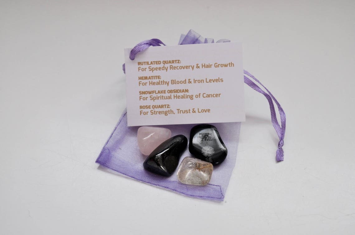 Personalised Crystal Set / Custom Meditation Gemstone Set in Gift Bag ...
