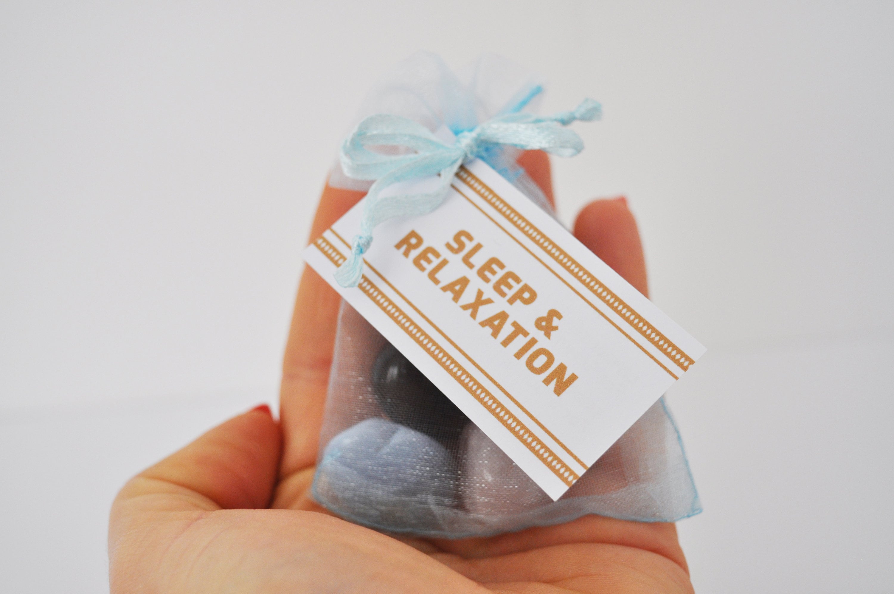 Sleep & Relaxation Crystal Set / Meditation Gemstone Set in Gift Bag ...