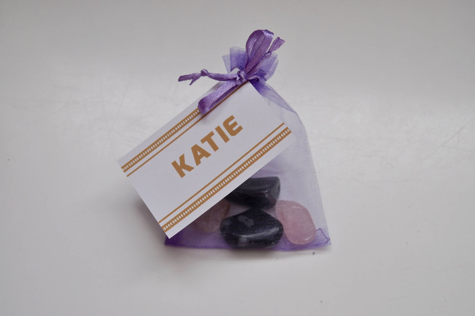 Personalised Crystal Set / Custom Meditation Gemstone Set in Gift Bag ...