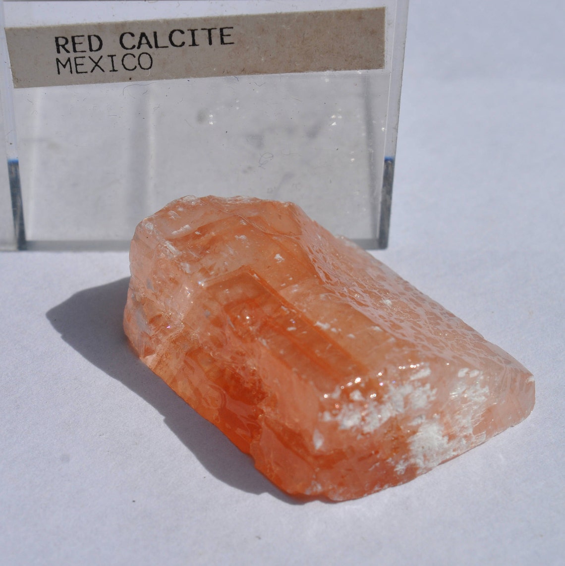 Raw Red Calcite Crystal Mexico 16.57 grams / 82.85 carats | Etsy