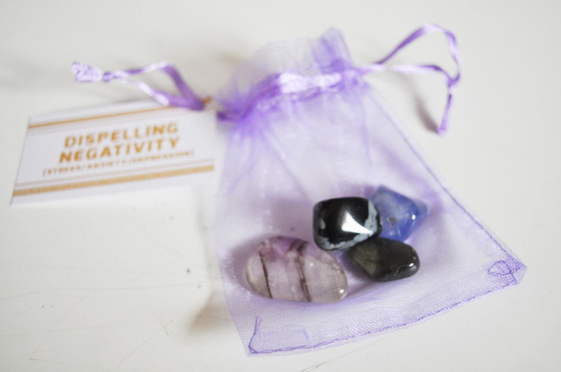 Dispelling Negativity Crystal Set Stress / Anxiety / | Etsy