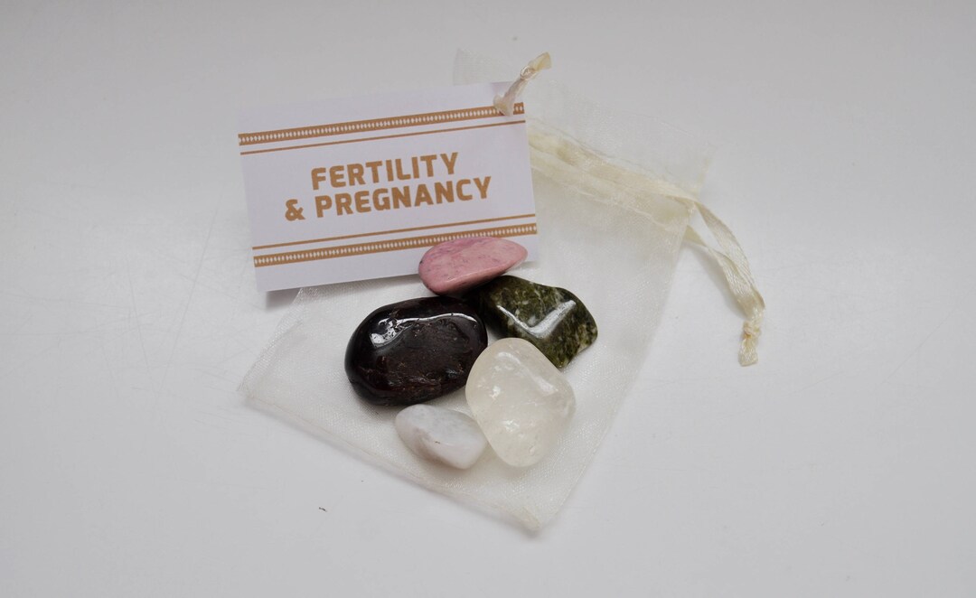 Fertility & Pregnancy Crystal Set / Meditation Gemstone Set in Gift Bag ...