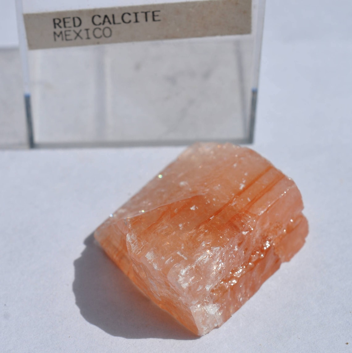 Raw Red Calcite Crystal Mexico 16.57 grams / 82.85 carats | Etsy