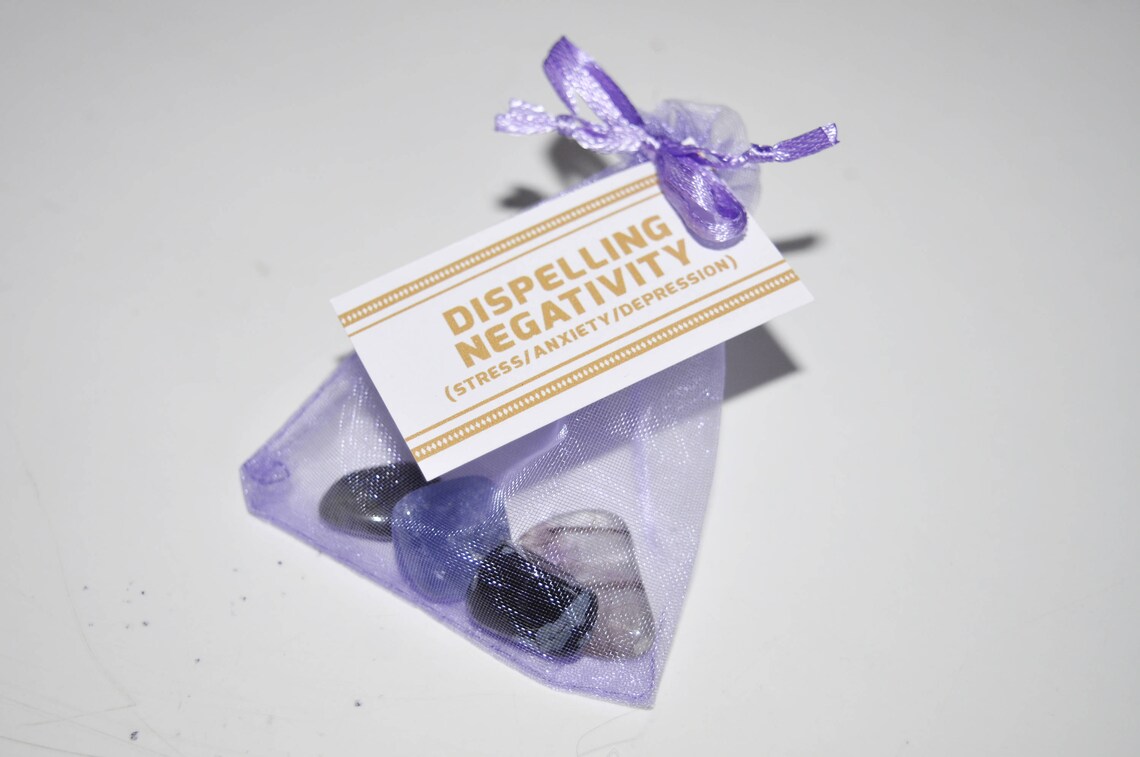 Dispelling Negativity Crystal Set Stress / Anxiety / | Etsy