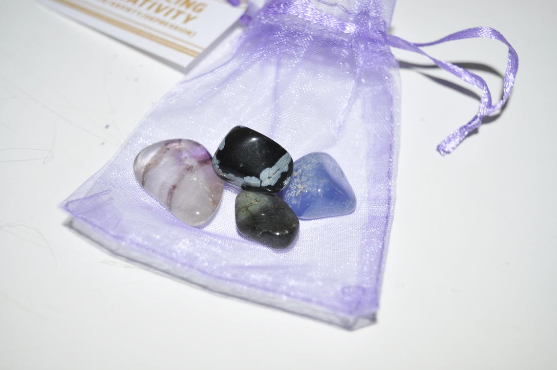 Dispelling Negativity Crystal Set Stress / Anxiety / | Etsy