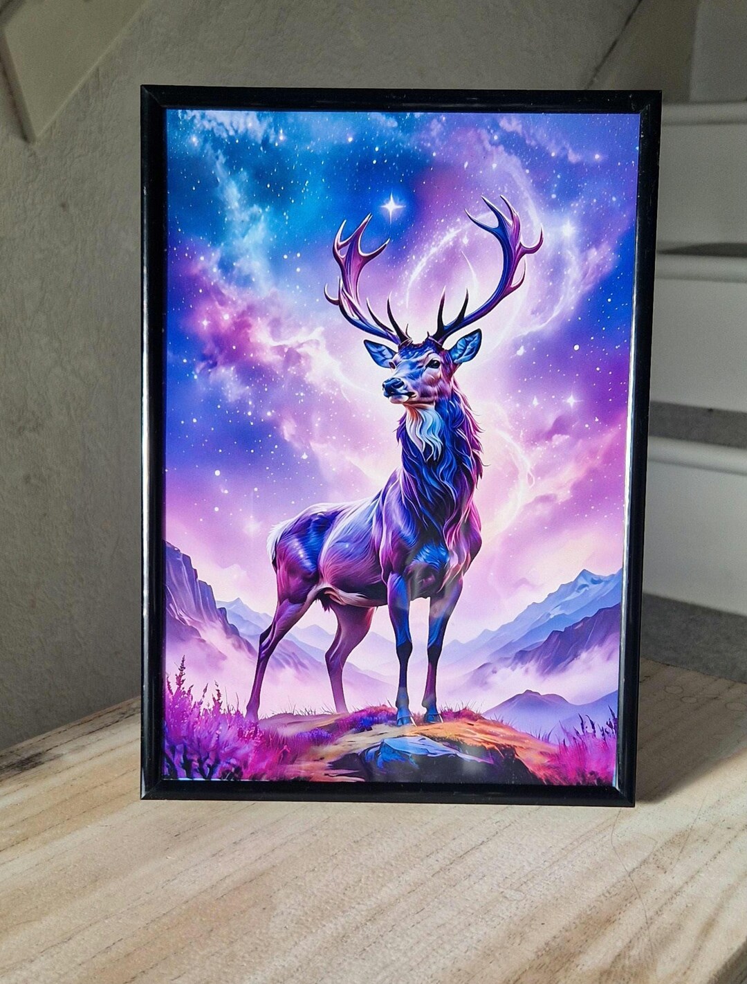 Mystical Stag A4 Digital Art Print - Etsy