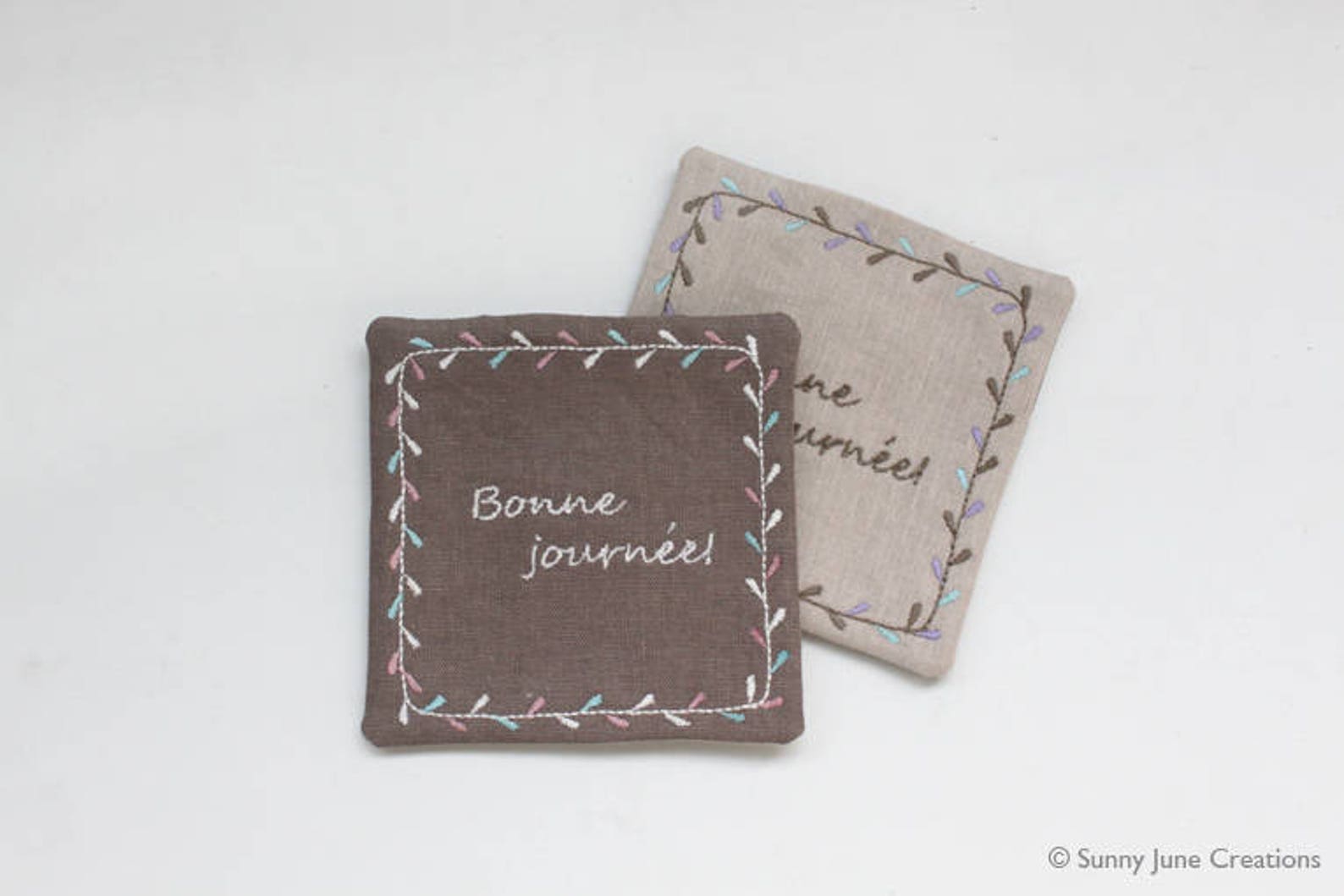 In-the-hoop Coaster Machine Embroidery File Instant Download - Etsy