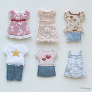 ITH Dress up Paper Doll Embroidery Pattern Instant Download - Etsy