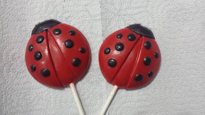 Lady Bug Ladybug Chocolate Lollipops - Etsy