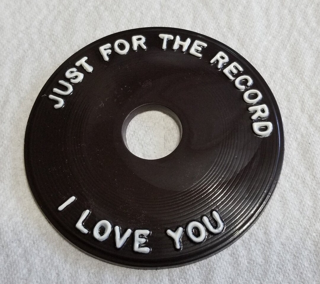 I Love You Record Valentines / Engagement / Wedding / Mother's Day - Etsy