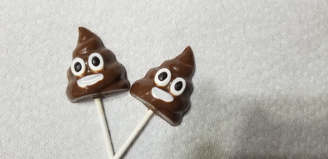 Poop Emoji Inspired Chocolate Lollipop Favors Smiley Poop - Etsy
