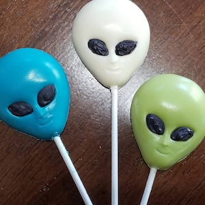 Alien Chocolate Lollipops - Etsy