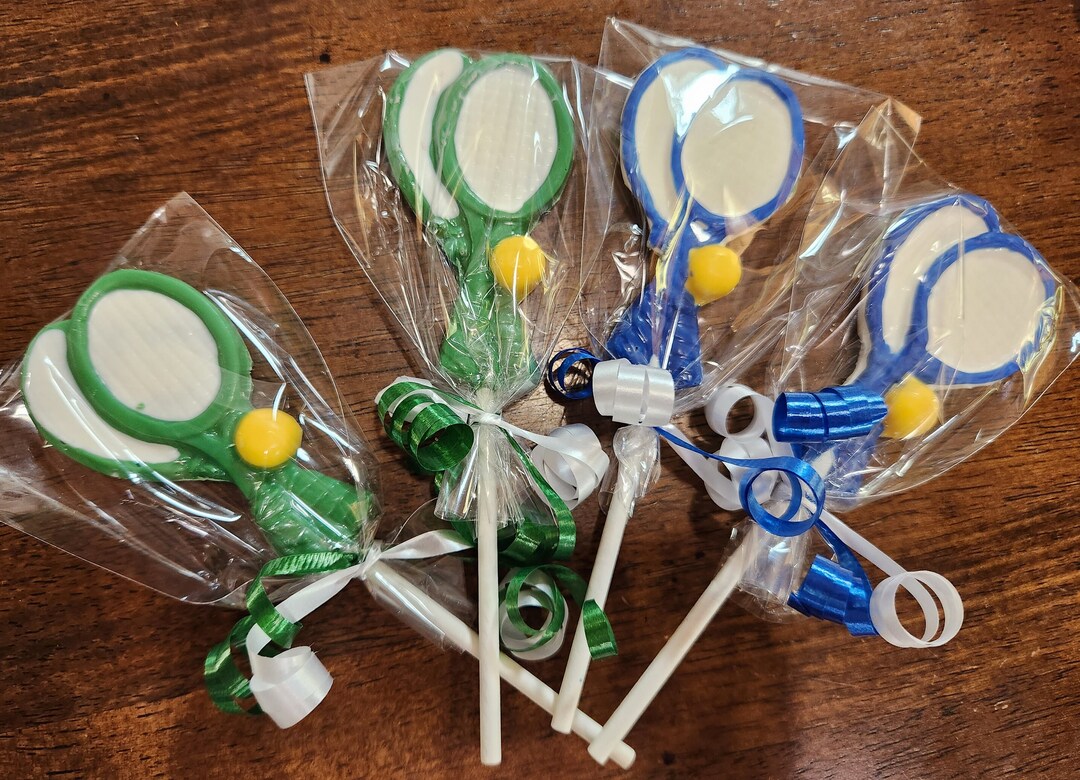 Tennis Racket Chocolate Lollipop Party Favors - Etsy