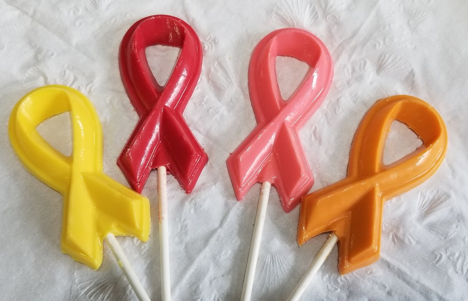 Cancer Awareness Ribbon Chocolate Lollipop Party Favors | Etsy