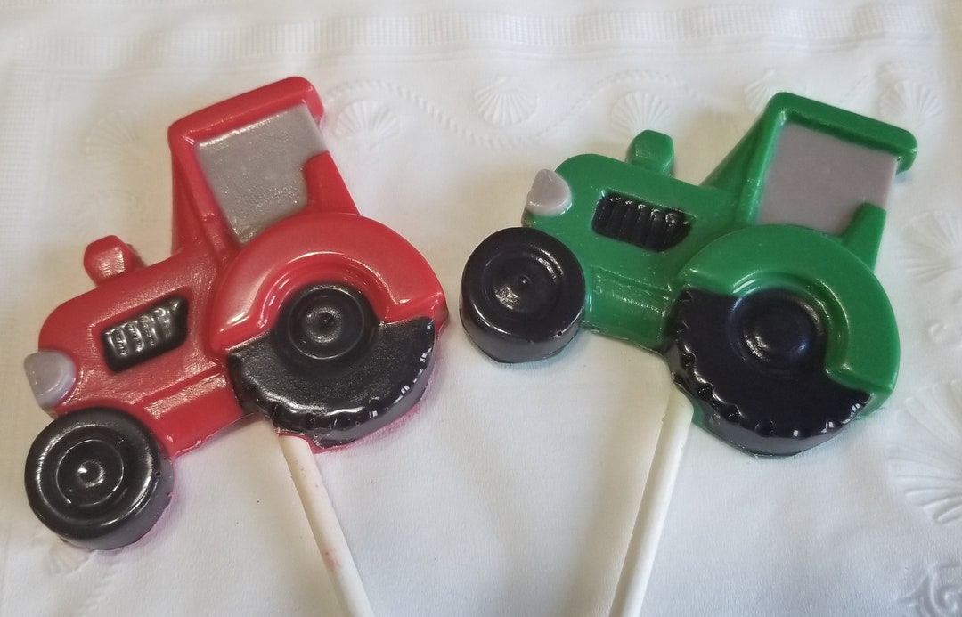 Tractor Chocolate Lollipop Party Favors - Etsy