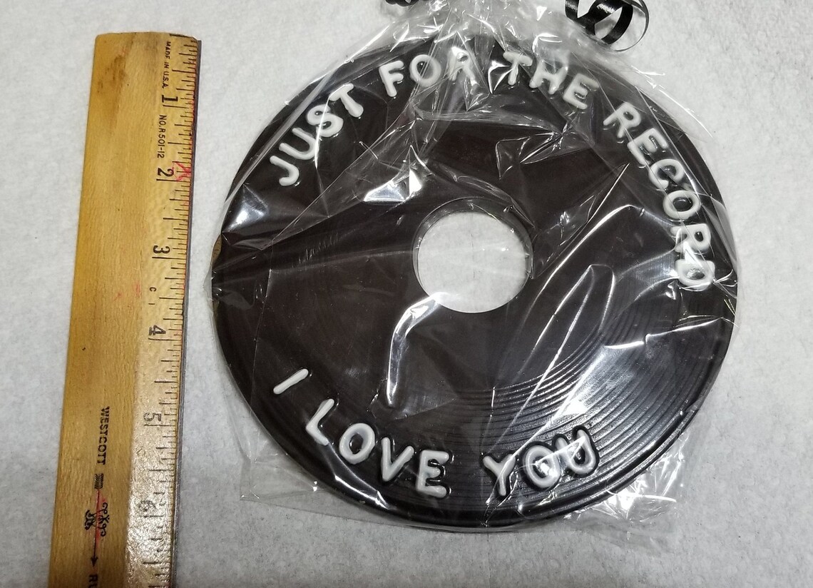 I Love You Record Valentines / Engagement / Wedding / Mother's Day - Etsy