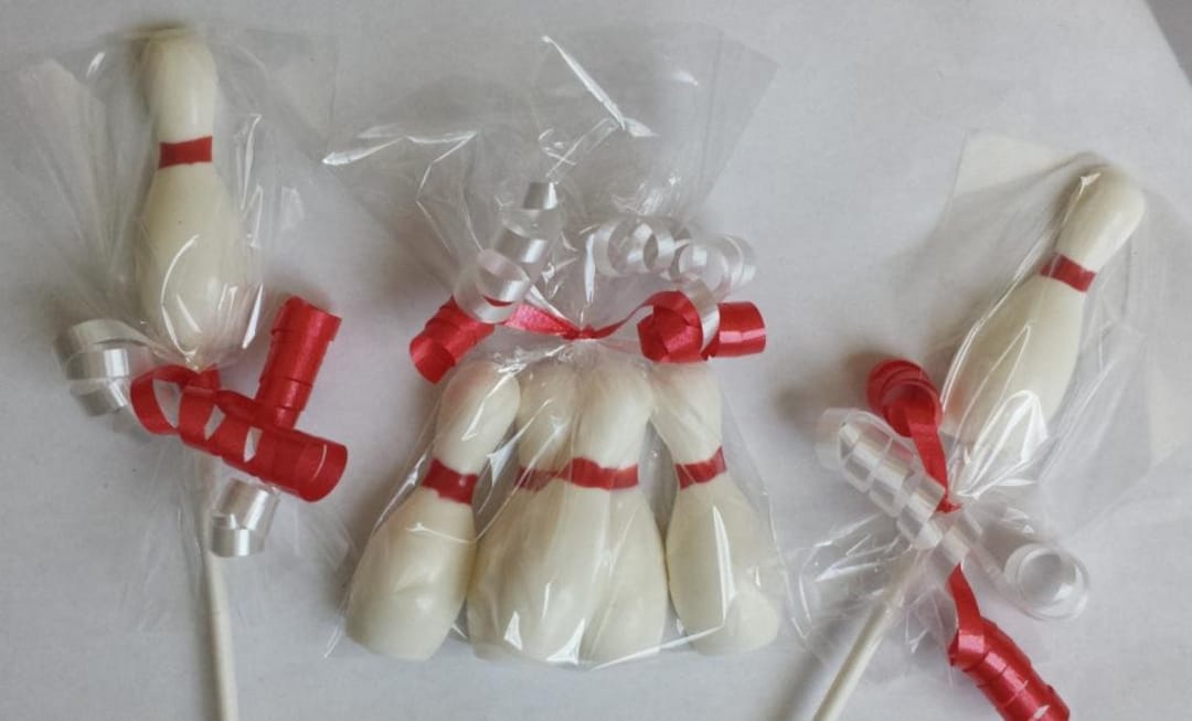 Bowling Pin Chocolate Lollipops - Etsy