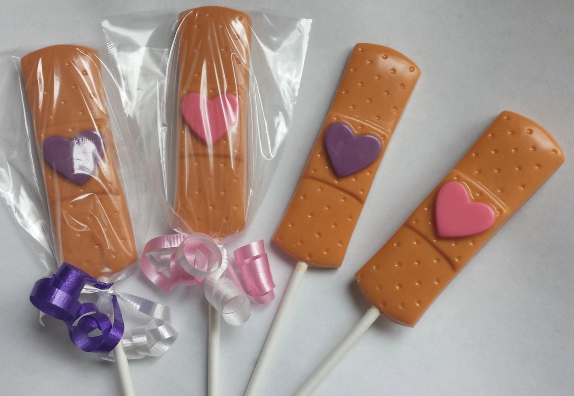 Doctor/nurse/band-aid Chocolate Lollipop Party Favors - Etsy