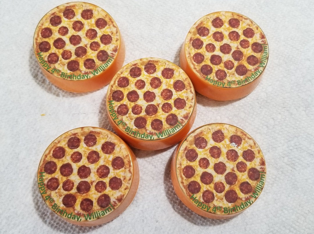 Pizza Edible Image Chocolate Covered Cookies Party Favors - Etsy