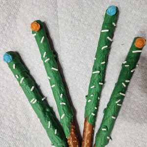 Cactus Cinco De Mayo Mexican Fiesta Desert Chocolate Covered Pretzel ...