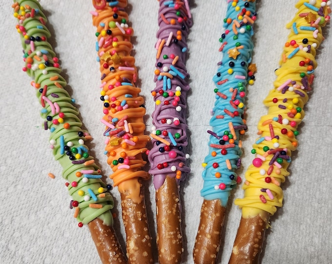 Cinco De Mayo Mexican Fiesta Desert Chocolate Covered Pretzel Rod Party ...