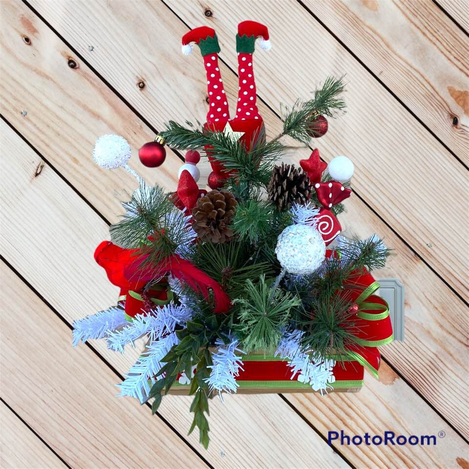 Elf and Cardinal Centerpiece for Christmas . Dining Table | Etsy