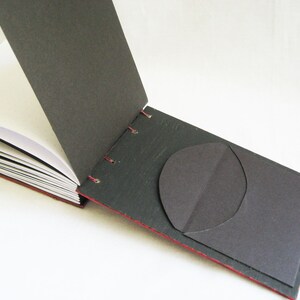 Rustic Journal, Artist Book, Black Drawing Sketchbook, Red Green Black ...