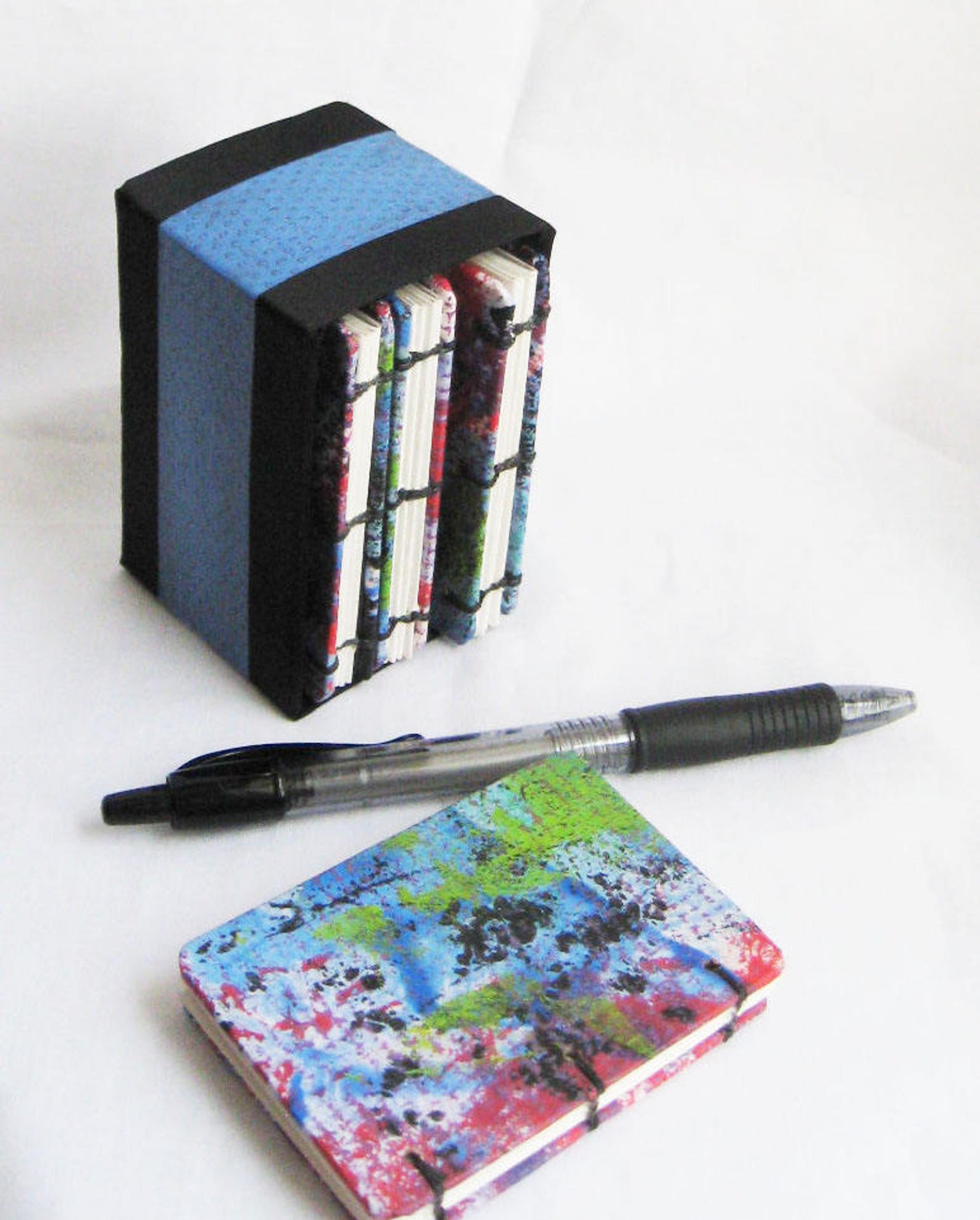 Four Volume Journal Mini Book Set of 4 Unique Small Handmade - Etsy UK