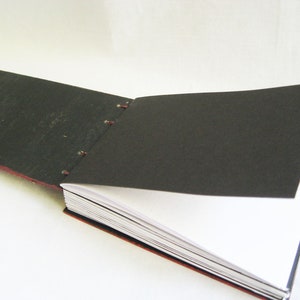 Rustic Journal Artist Book Black Drawing Sketchbook Red - Etsy