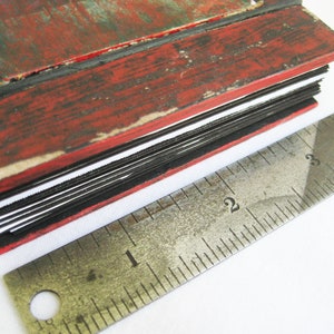 Rustic Journal, Artist Book, Black Drawing Sketchbook, Red Green Black ...