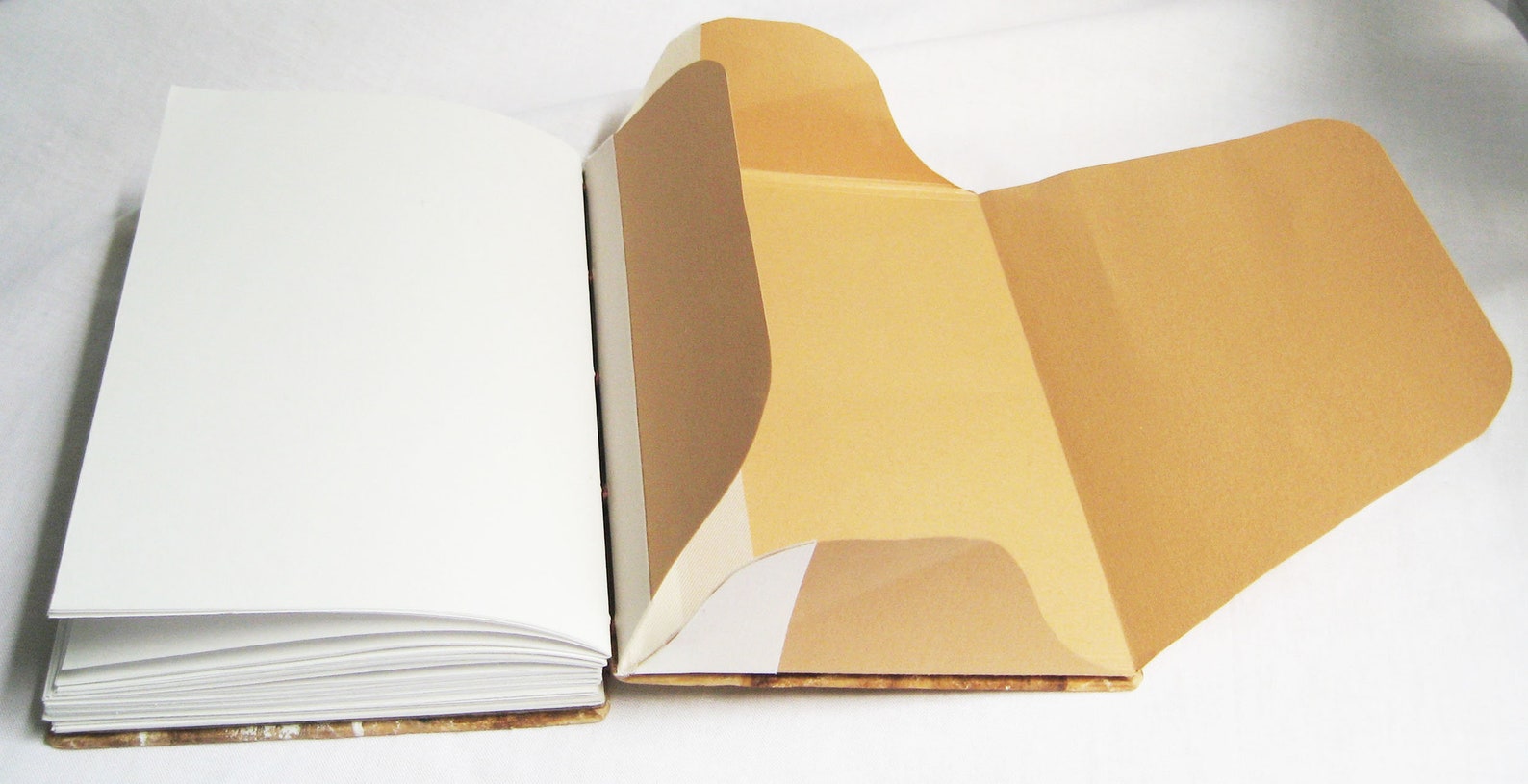 Small Plain Paper Journal, Blank Book, Handmade Diary, Tea Stain ...