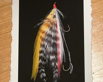 Vintage Topless Fly Fishing Lady Black and White Photo Print - Etsy