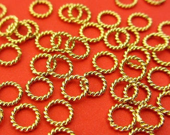 2pcs 14K Gold Filled Interlocking Jump Rings, Overlap Closed Jump Ring ...