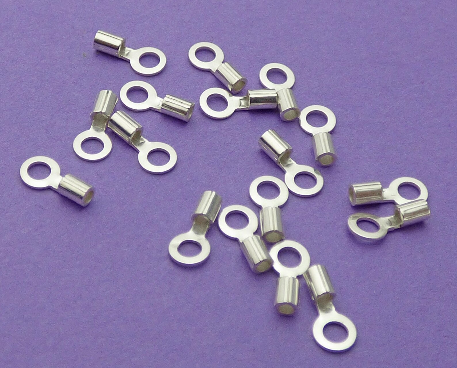 New 3mm x 1mm loop with 0.4mm Internal crimp diameter 925 | Etsy