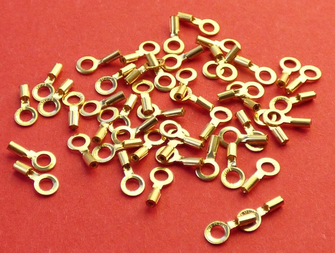 New 2mm Loop With 0.4mm Internal Crimp Diameter 14k Gold Filled Beading ...