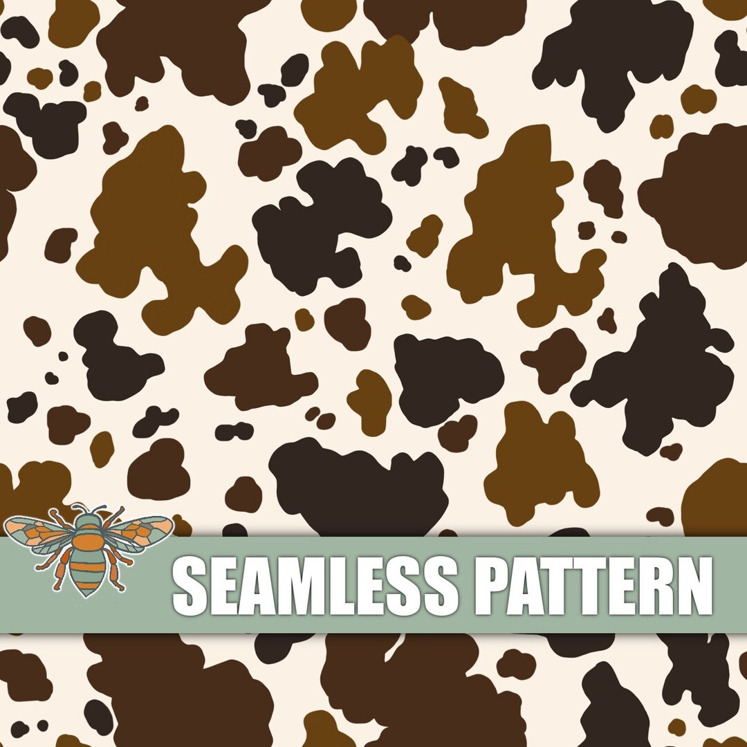 Cow Print Seamless Design - Etsy