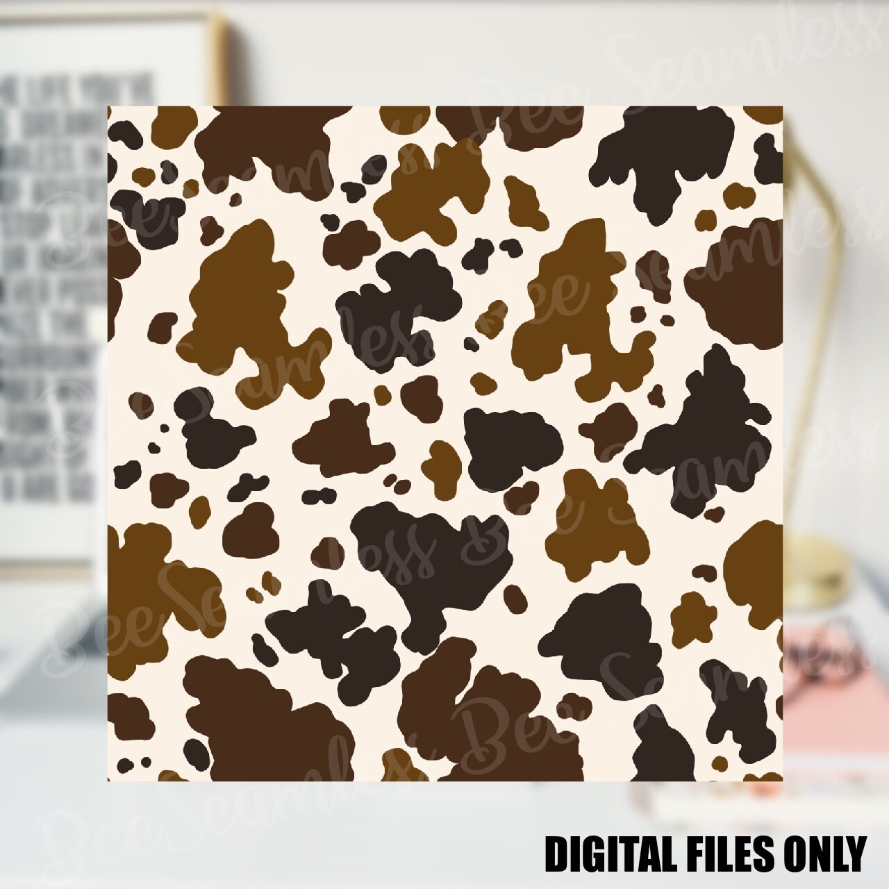 Cow Print Seamless Design - Etsy