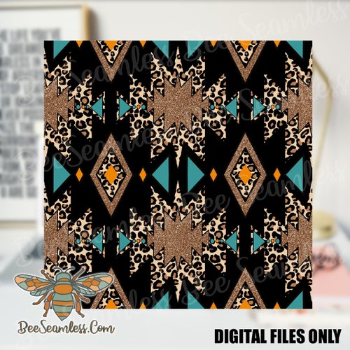Serape Leopard Background Sublimation Design Western - Etsy