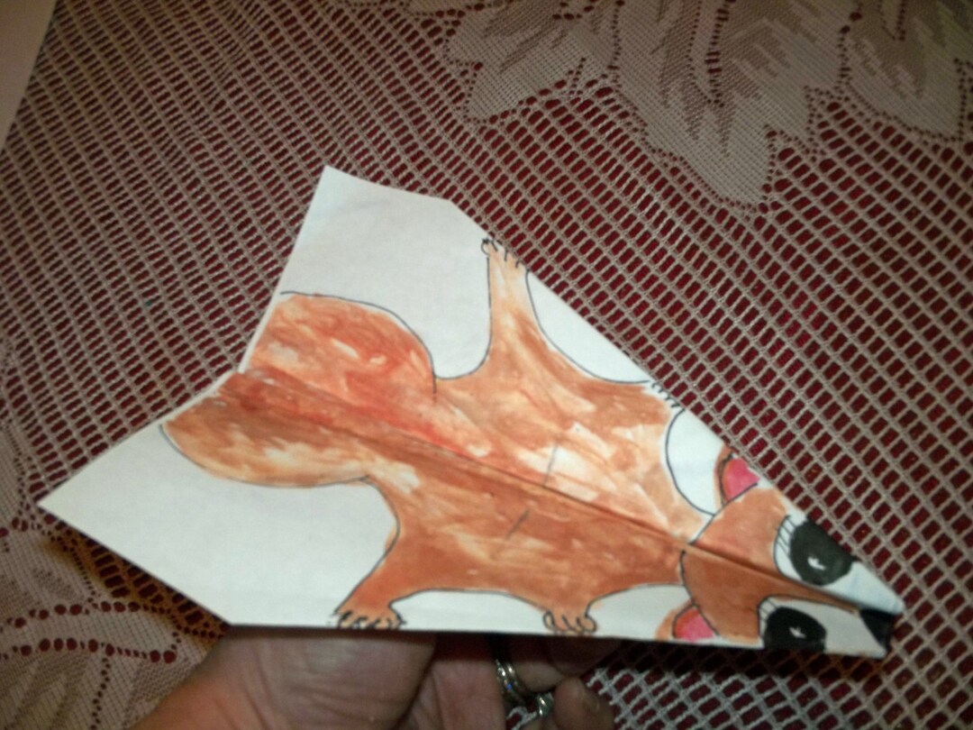 Flying Squirrel Paper Airplane - Etsy