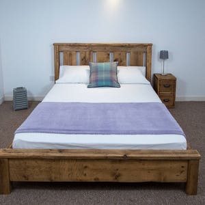 The Windsor Bed Frame Chunky Reclaimed Pine Wood With Loft End ...