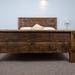The York Bed Frame Chunky Reclaimed Pine Wood With Footboard All Sizes ...