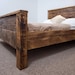 The York Bed Frame Chunky Reclaimed Pine Wood With Footboard All Sizes ...