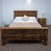 The York Bed Frame Chunky Reclaimed Pine Wood With Footboard All Sizes ...