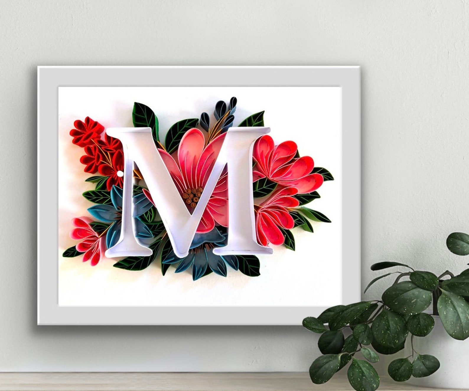 Personalized Paper Quilling Gift for Him - Personalized 1st Anniversary ...