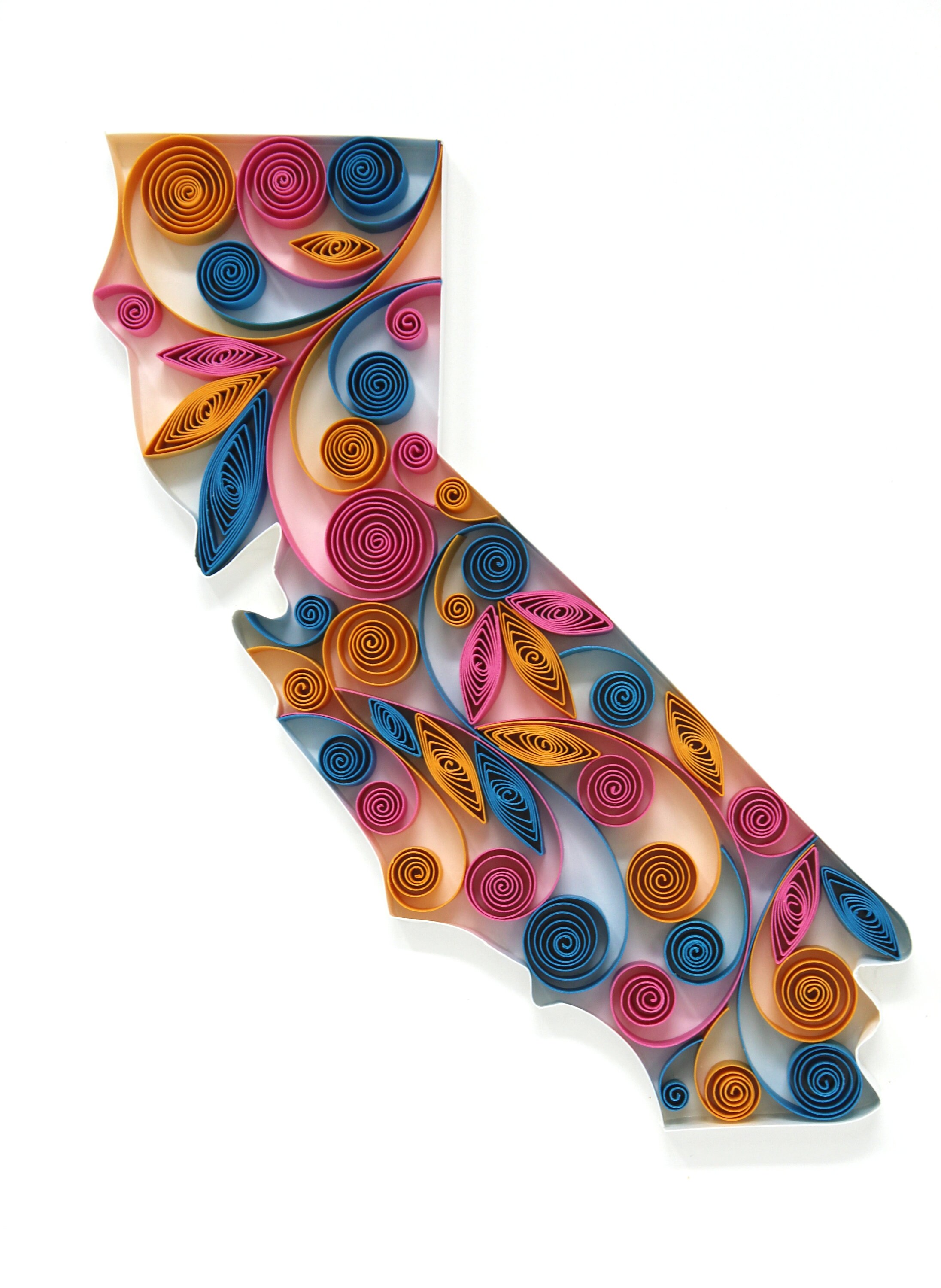 Paper Art & Collectibles Mixed Media & Collage Wall Hanging Map Decor ...