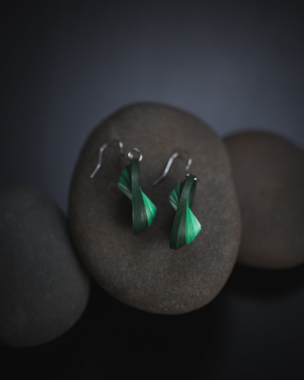 Jade Green Paper Quilling Earrings Summer Boho Dangle Earrings Paper ...
