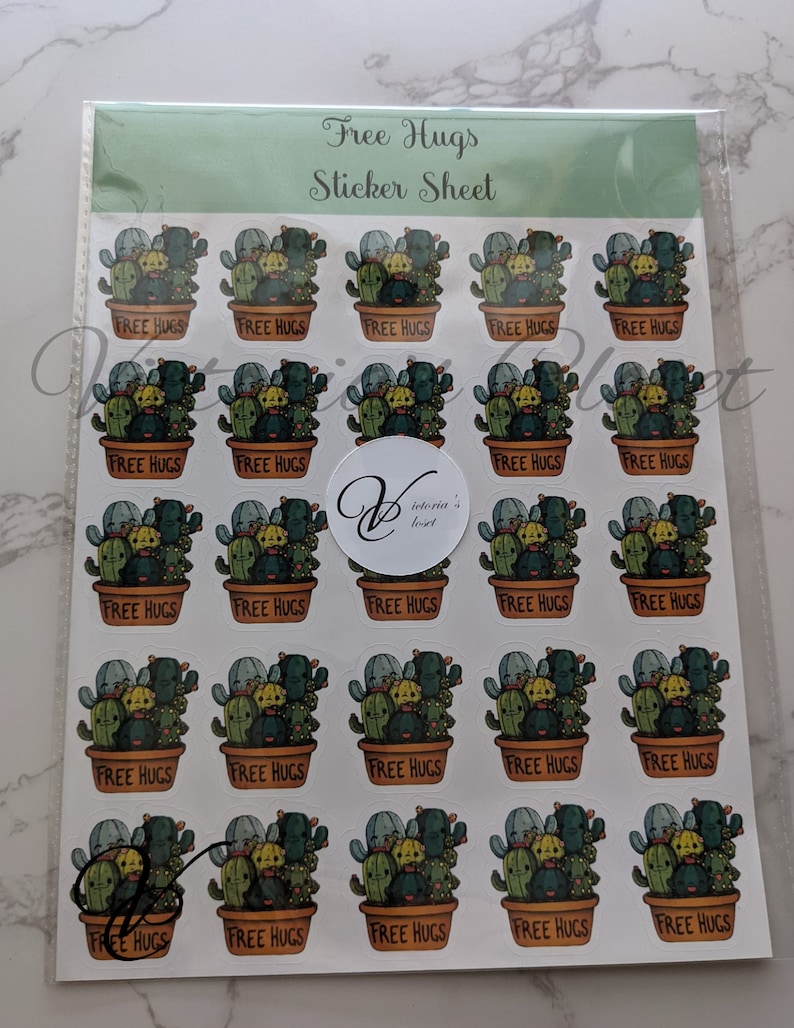 Free Hugs Sticker Sheet - Etsy