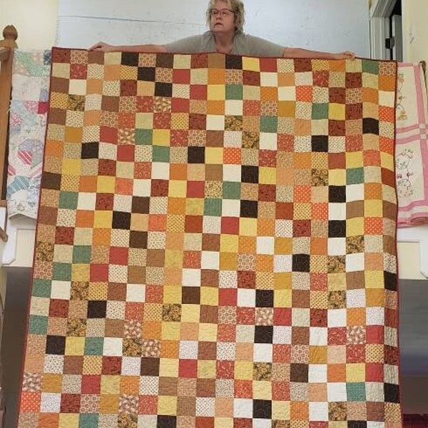 Fall Patchwork Quilt - Etsy